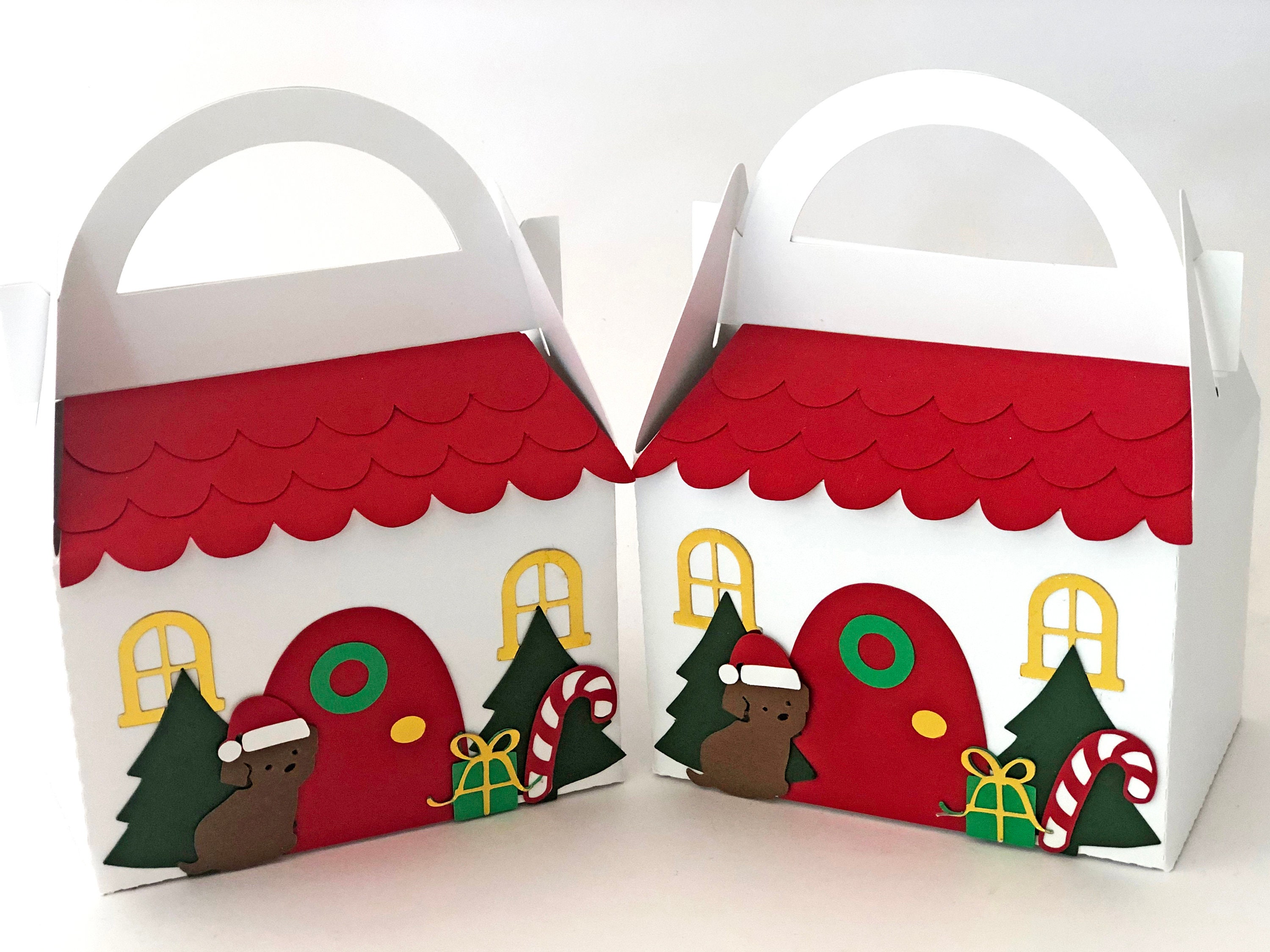 Christmas Gift Boxes Christmas decoration Eve Box Santa | Etsy