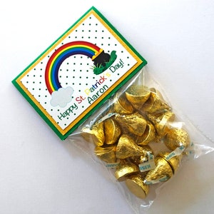 St. Patrick's Day Treat Bag Toppers, St. Pattys Day Party, School Kids ...