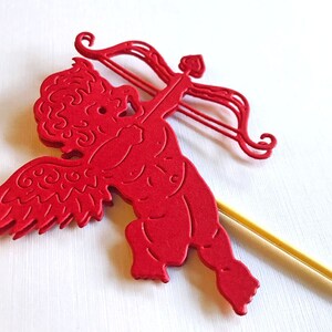 Cupid Cupcake Toppers, Valentine's Day Cupcake Toppers, Valentine's Day ...