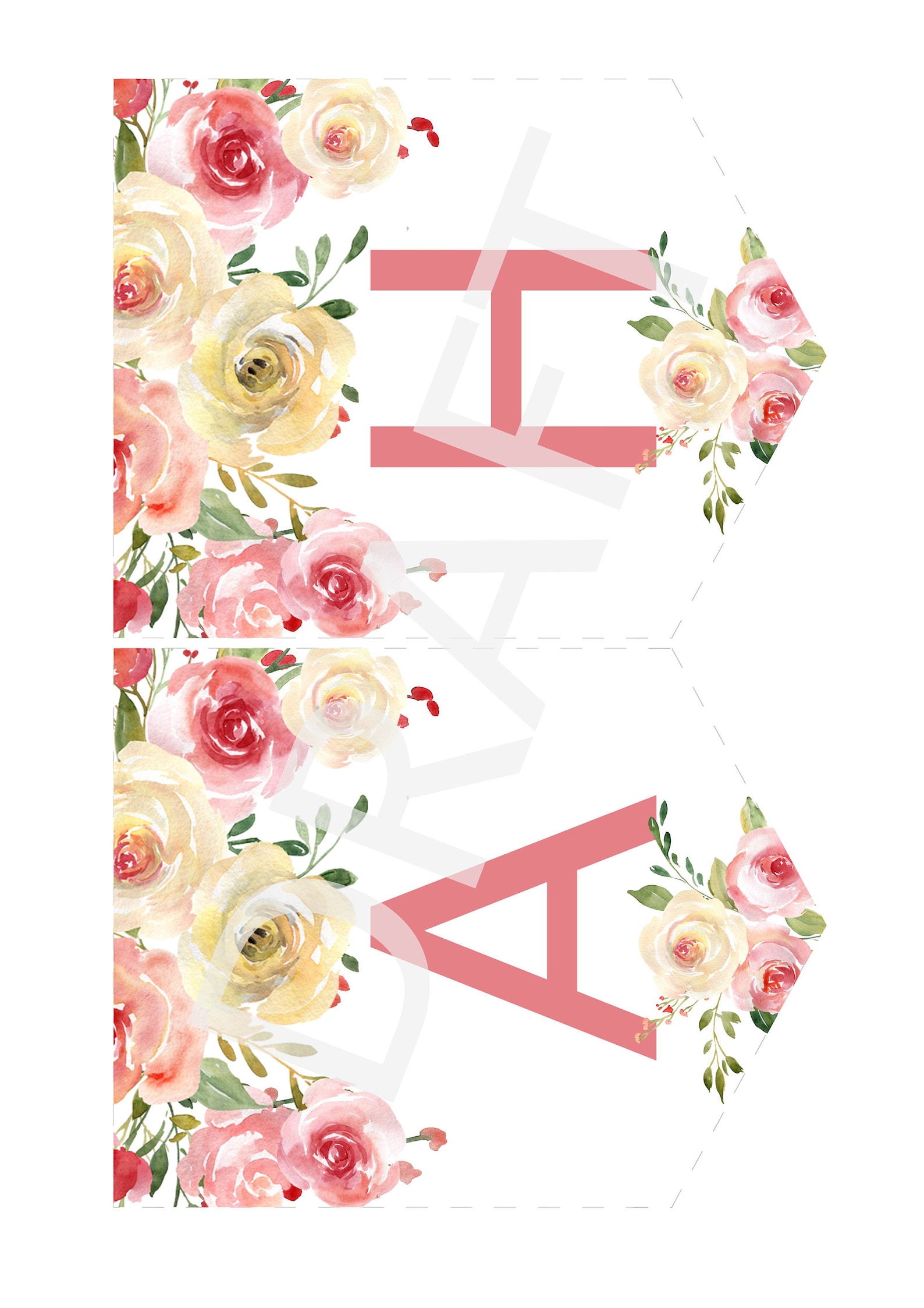 Mothers Day Printable Banner, Digital Floral Happy Mother's Day Decor ...