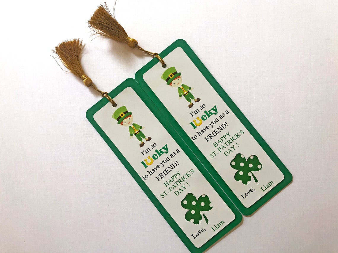 St Patrick's Day Bookmarks Classroom St Patricks Day Book - Etsy