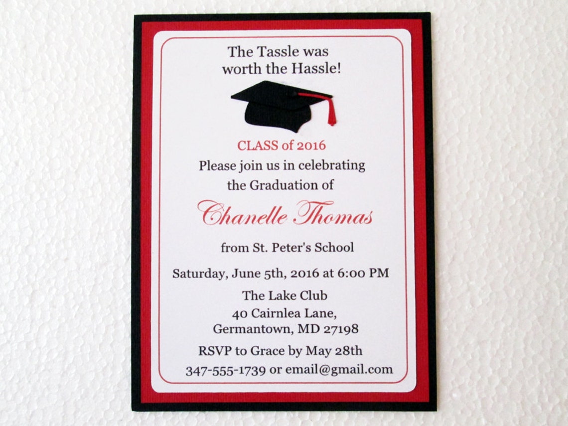Graduation Invitations High School Graduation College | Etsy