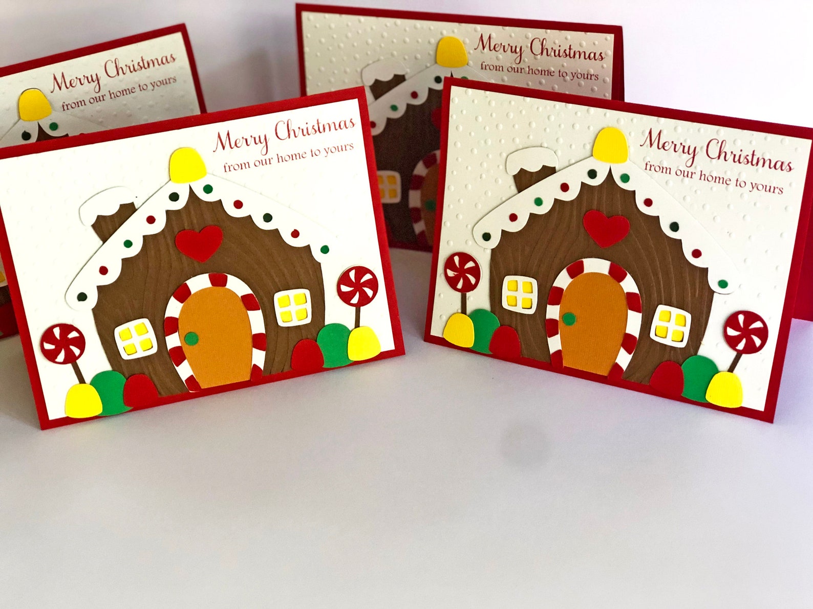 Gingerbread House Christmas Cards Holiday Cards Merry - Etsy