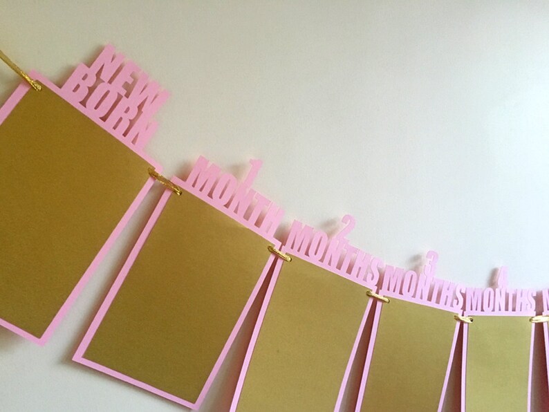 First Birthday Photo Banner 1st Birthday Banner First Year - Etsy