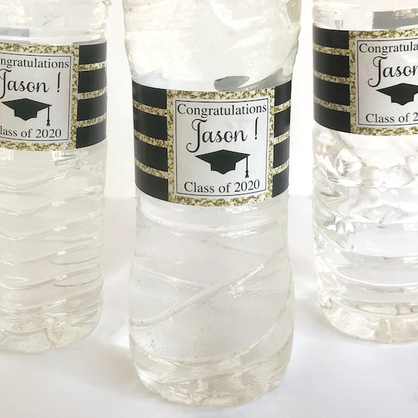 Graduation Water Bottle Label - Etsy
