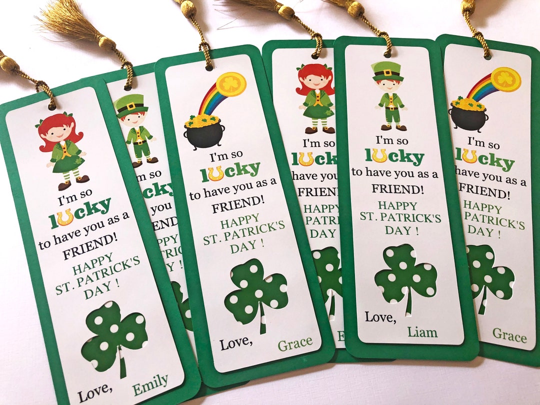 St Patrick's Day Bookmarks, Classroom St Patricks Day Book Mark ...