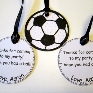 20 Personalized Soccer Gift Tags, Soccer Birthday, Soccer Tags, Soccer ...