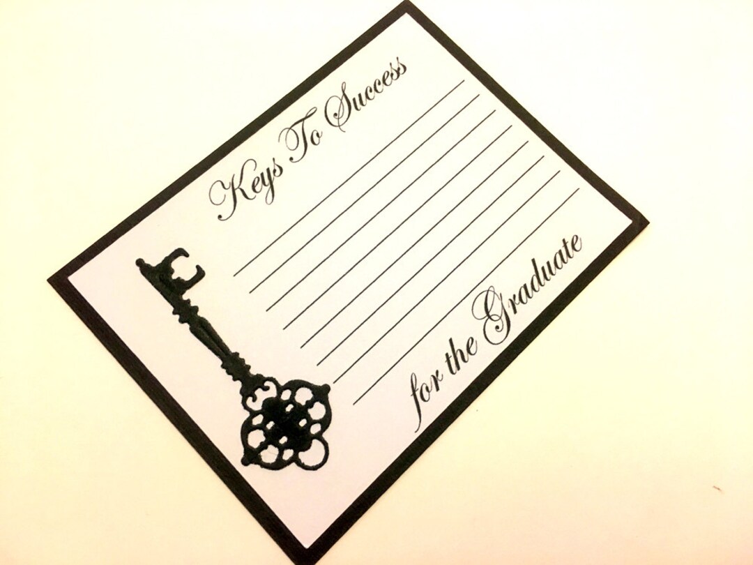 Graduation Advice Cards, Keys to Success, Advice for Graduate ...