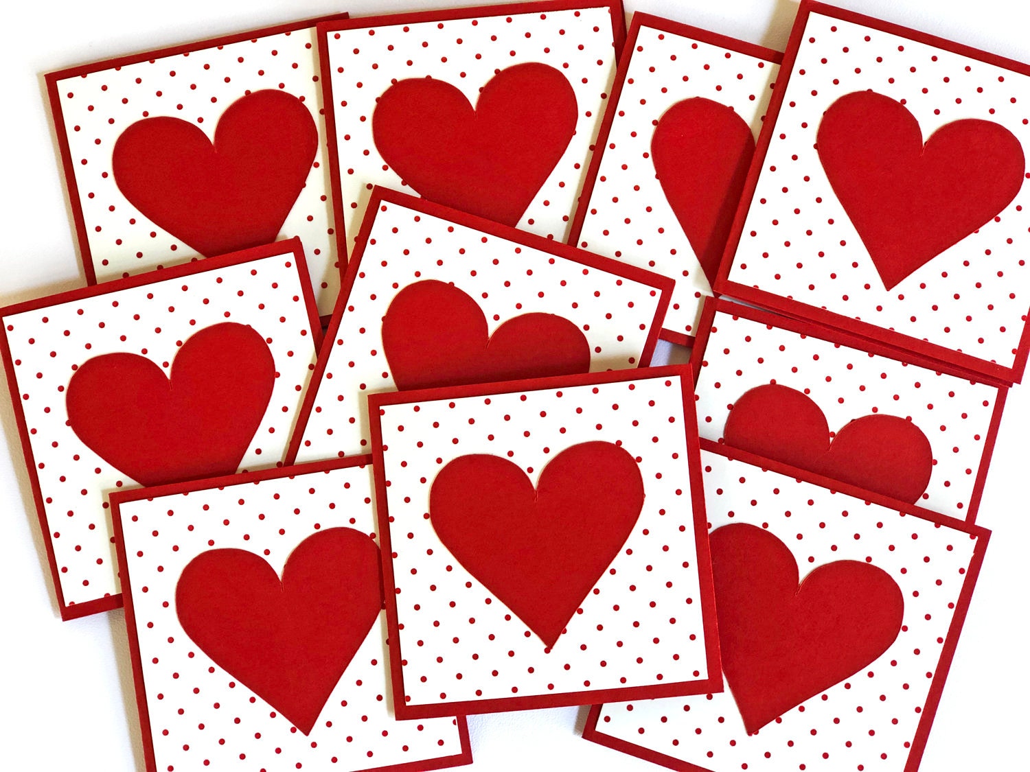 Happy Valentines Day Mini Cards Mini Handmade Valentine | Etsy