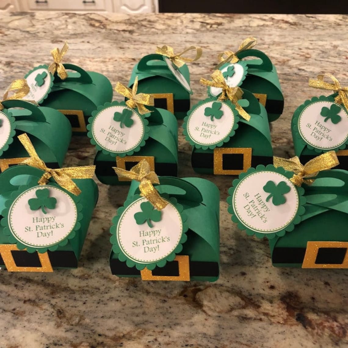 St. Patrick's Day Favor Boxes, St Patrick's Party Favors, St. Patrick's ...