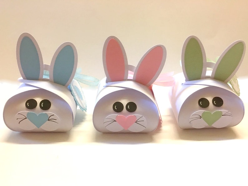 Easter Favor Box Personalized Easter Treat Box Easter Bunny - Etsy