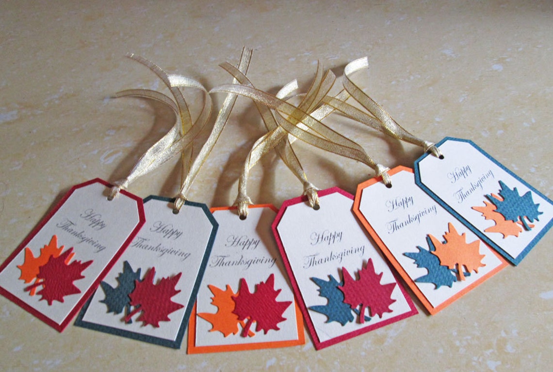 Thanksgiving Gift Tags Happy Thanksgiving Favor Tags Autumn - Etsy