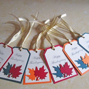 Thanksgiving Gift Tags, Happy Thanksgiving Favor Tags, Autumn Fall ...