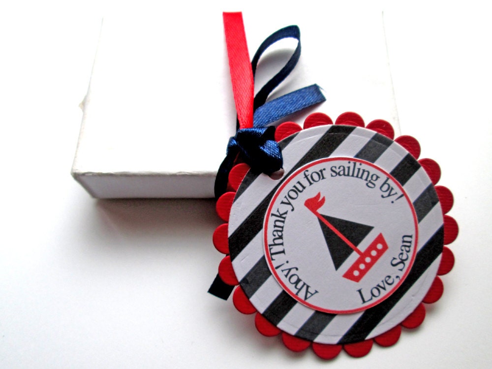 Nautical Gift Tags, Nautical Party Decorations, Nautical Birthday ...
