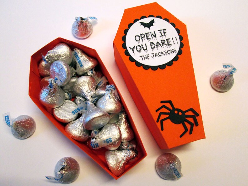 10 Halloween Treat Boxes Halloween Coffin Box Halloween | Etsy
