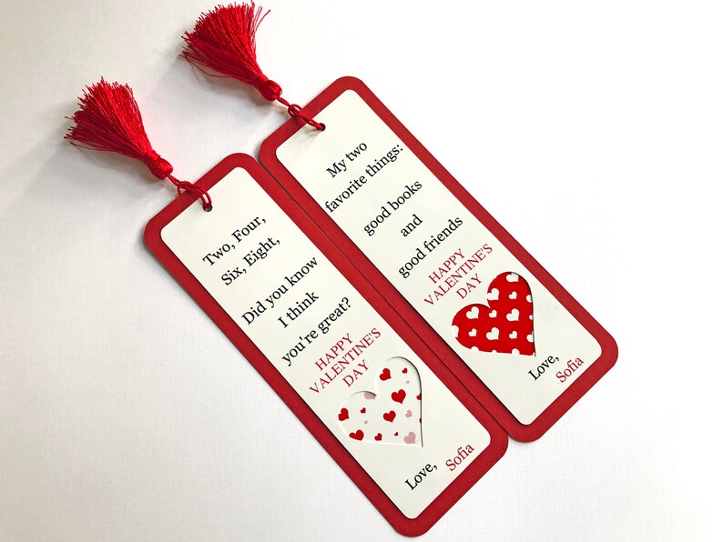Valentine Bookmarks for Kids & Teachers - Perfect for School Classroom ...