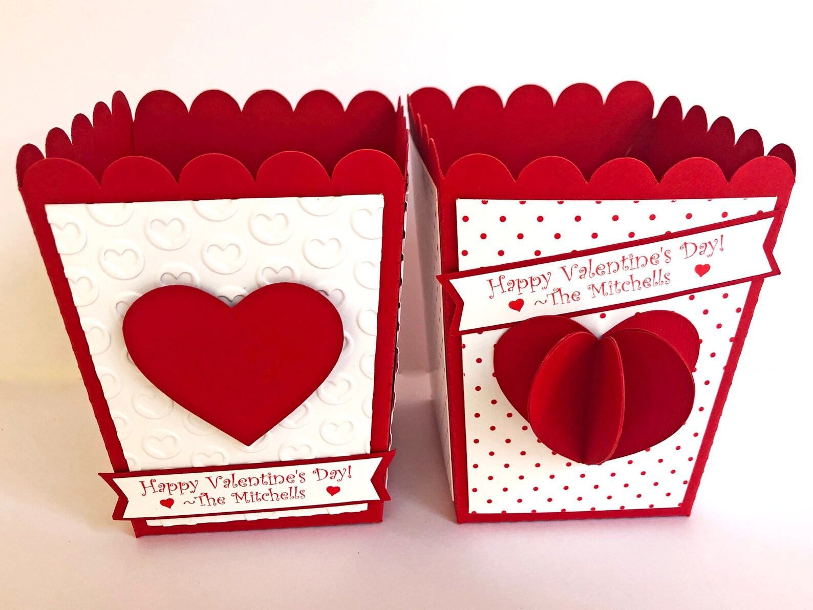Valentine's Day Popcorn Boxes Kids Popcorn Bags | Etsy