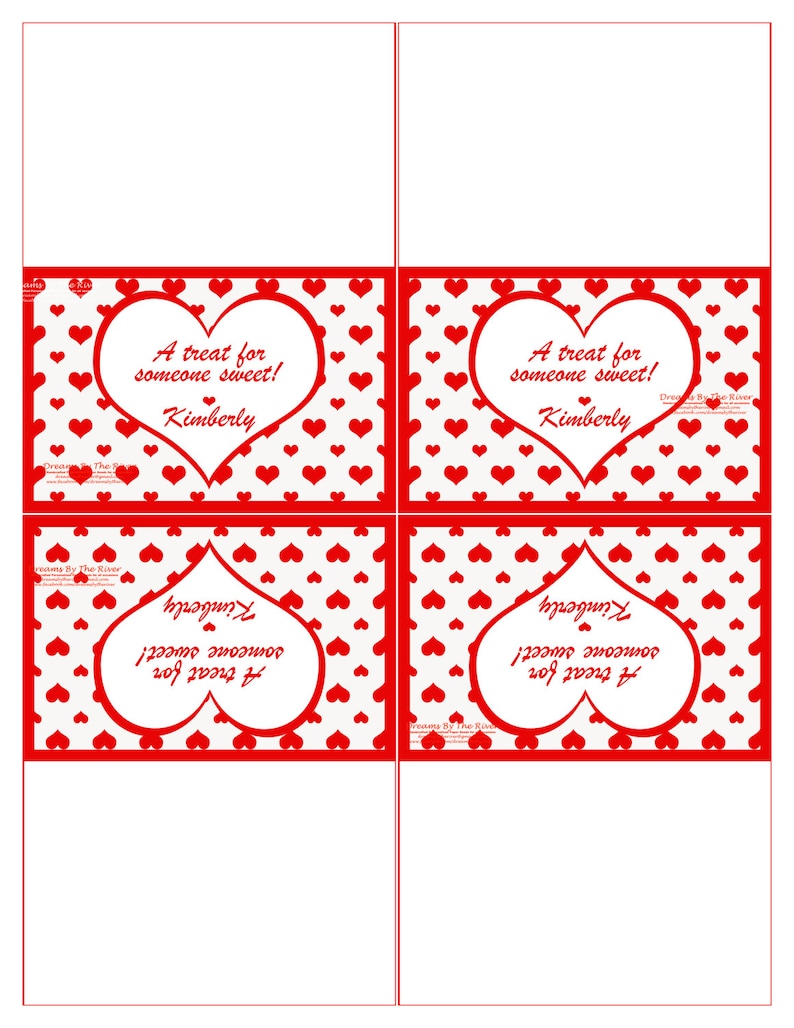 Printable Valentine Treat Bag Toppers Valentine Treat Bags - Etsy