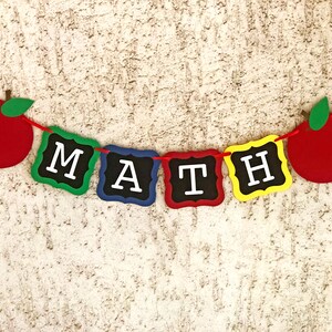 Math Banner, Classroom Decor, Teacher Classroom Sign, Bulletin Board ...