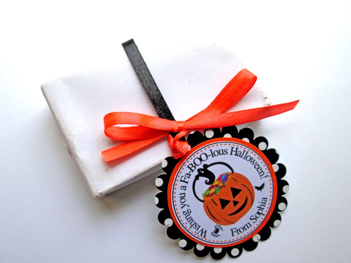 Halloween Tags Halloween Gift Tags Halloween Party Trick or - Etsy