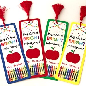 Back to School Bookmarks, First Day of School Gifts, Supplies ...