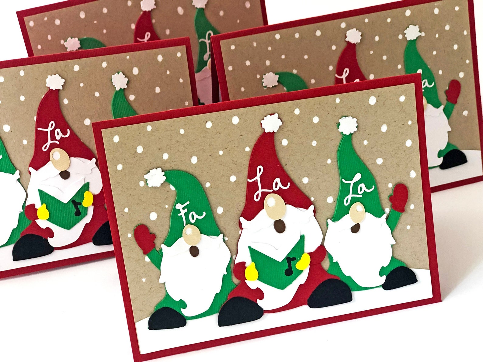 Gnome Christmas Cards, Nordic Christmas Card Set, Funny Holiday Card ...