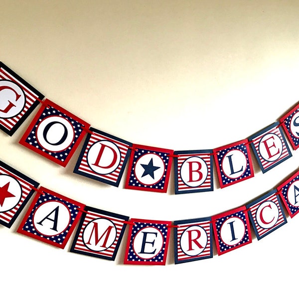 God Bless America Banner - Etsy