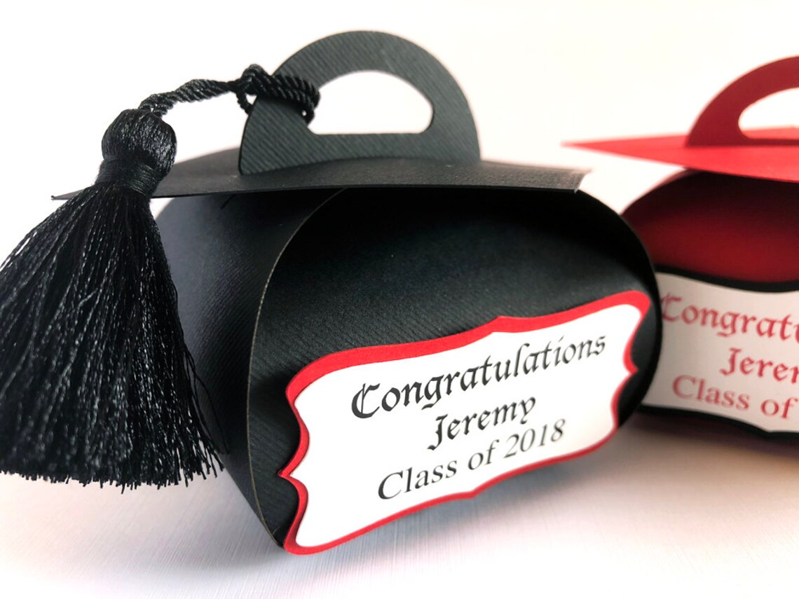 Personalized Graduation Favor Boxes, Graduation Gift Box, Graduation ...