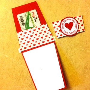 2 Valentines Day Gift Card Holders, Coffee Cup Gift Card Holders, Gift ...