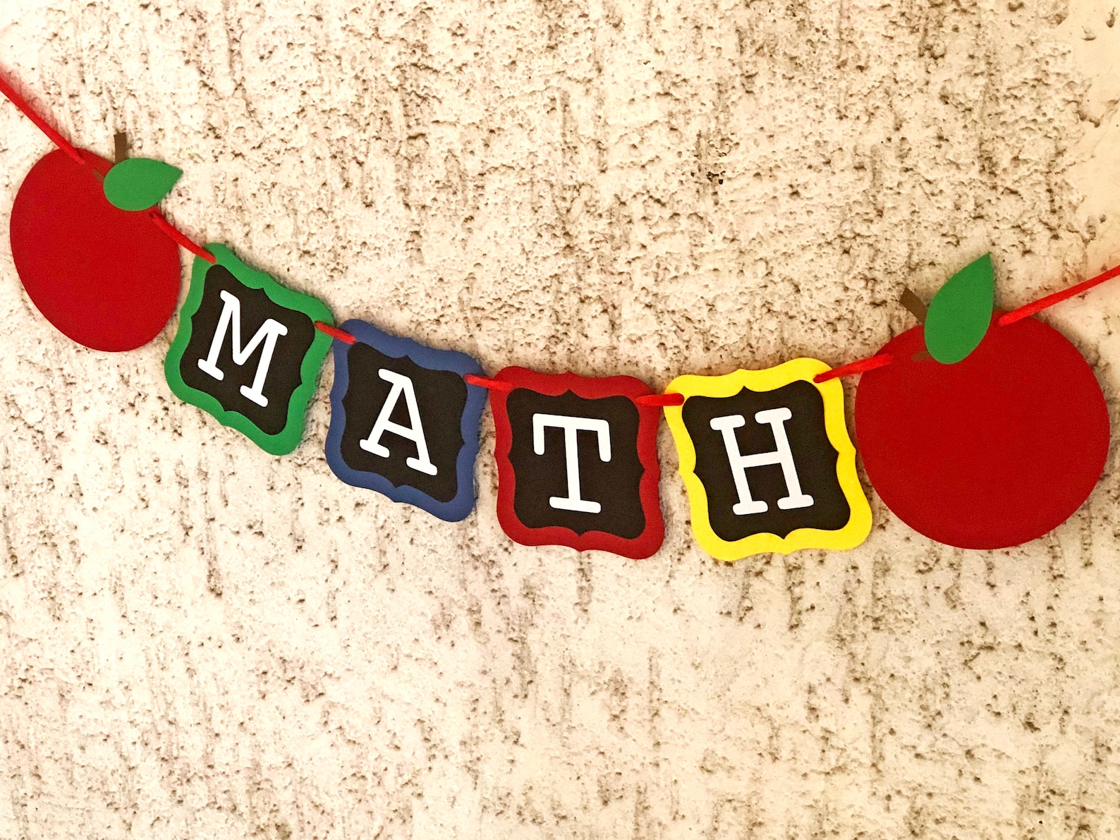 Math Banner Classroom Decor Teacher Classroom Sign Bulletin | Etsy