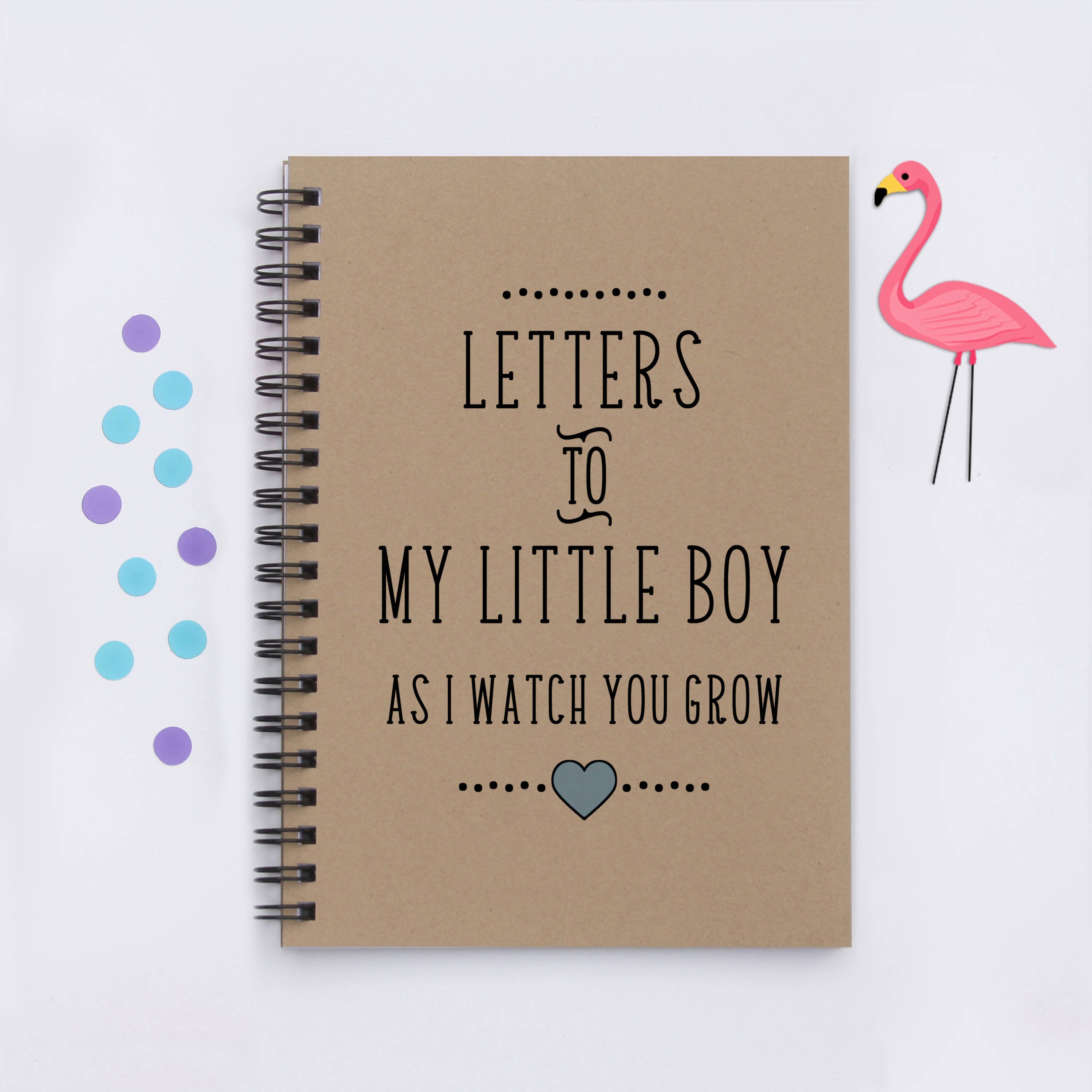 Baby shower gift Letters to My Little Boy 5 x 7 | Etsy