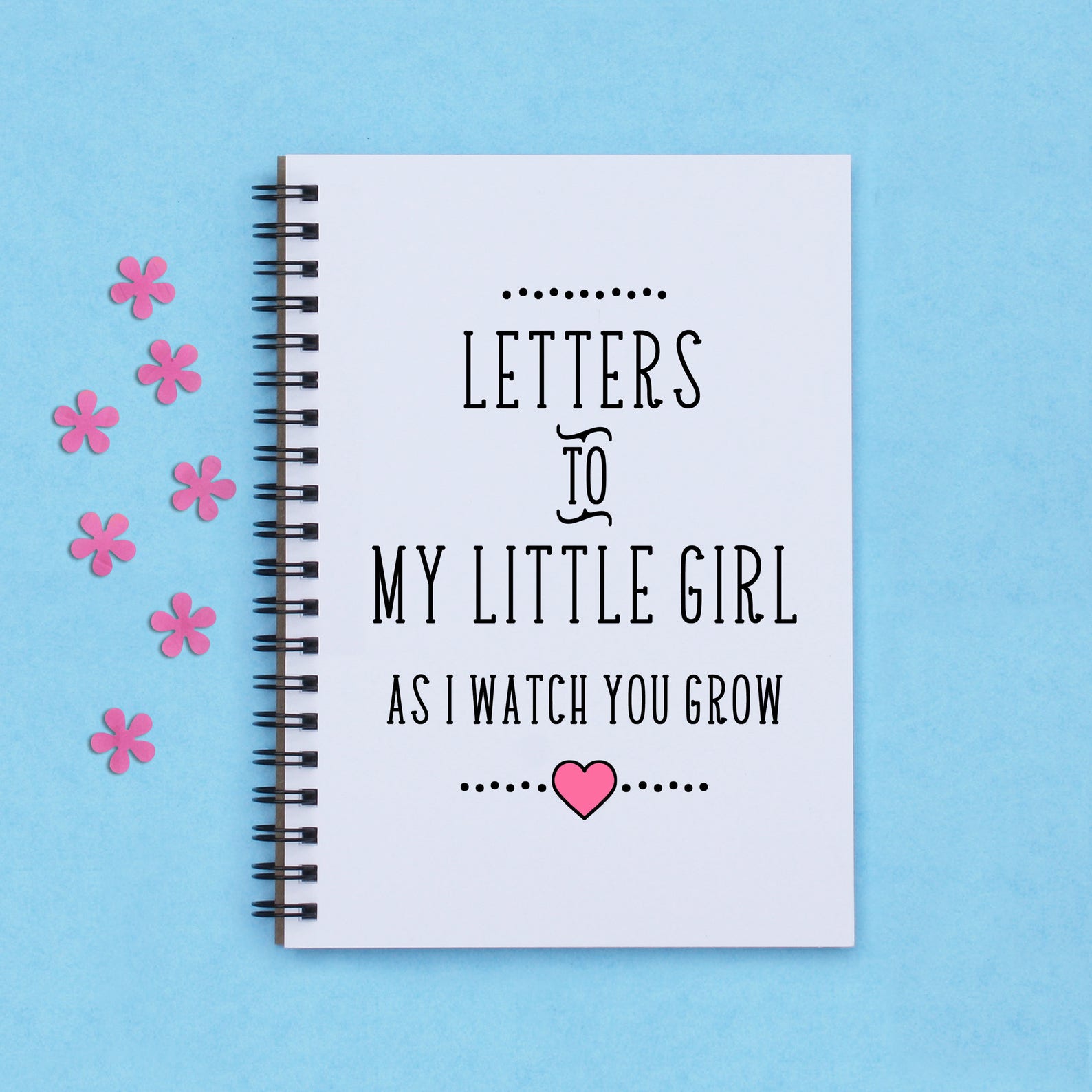 Baby Shower Gift, Letters to My Little Girl... 5"x 7" Journal, Notebook ...