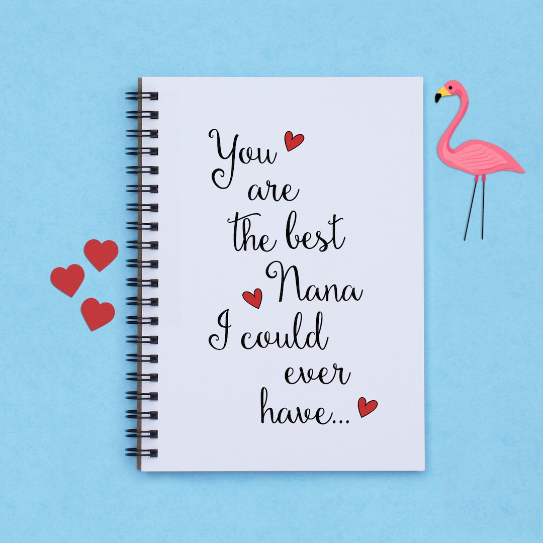 Gift for Nana, You Are the Best Nana I Could Ever Have, 5"x7" Journal ...