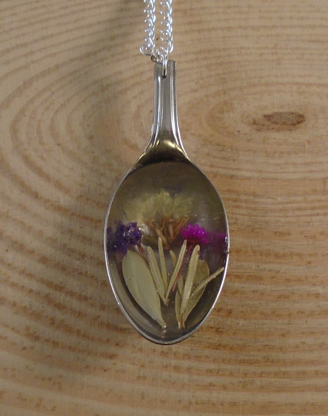 Upcycled Silver Plated Bouquet Spoon Necklace - Etsy