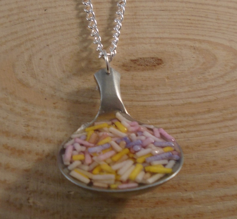 Upcycled Silver Plated Spoon Necklace With Hundreds and - Etsy UK