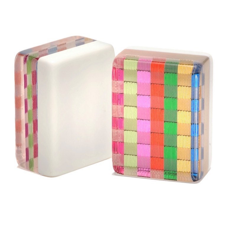 Mahjong Rainbow Screen Mat Matches Chiclet Sets FREE SHIPPING - Etsy