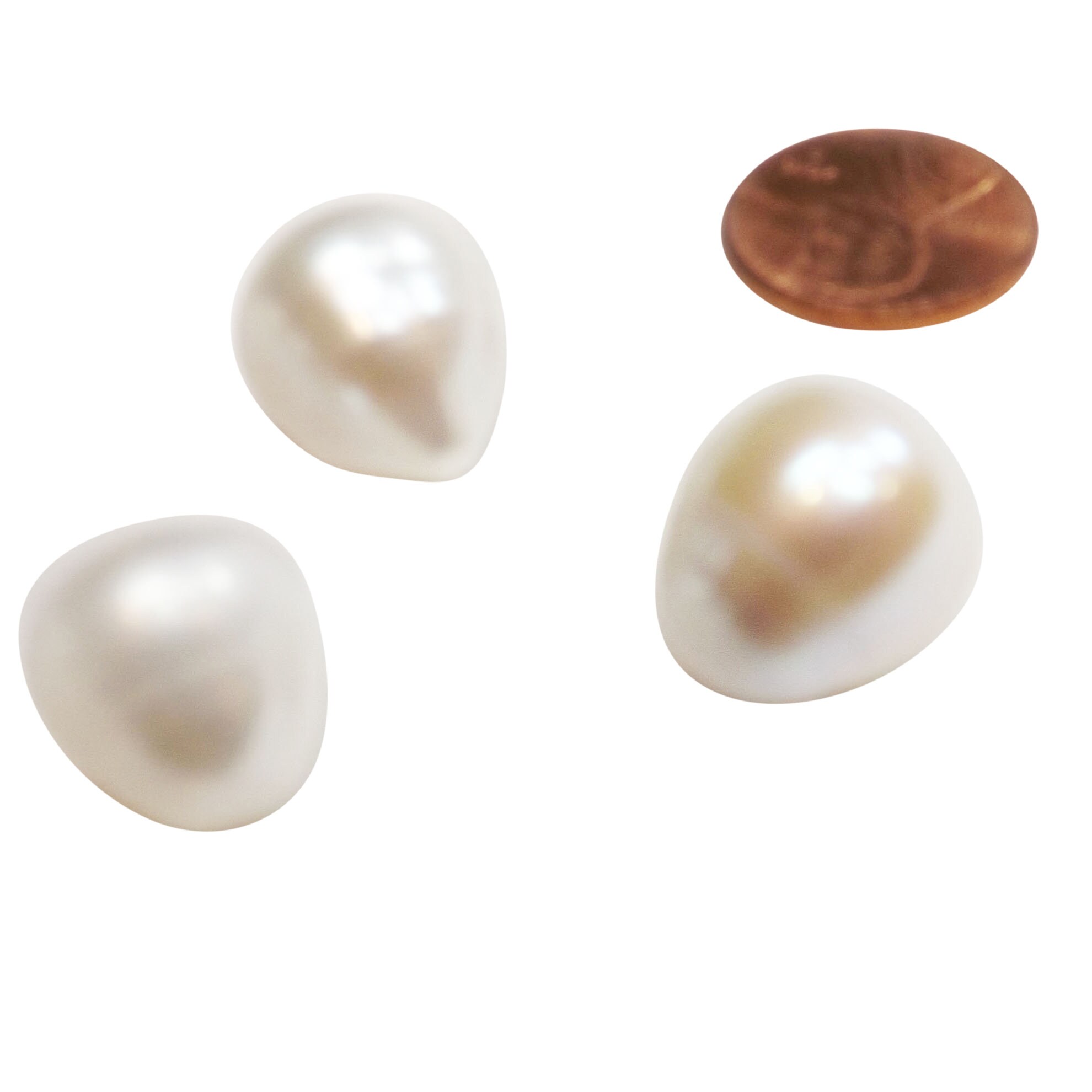 Huge and Rare 14-15mm AA Grade Individual Drop Pearl to Make Impressive ...