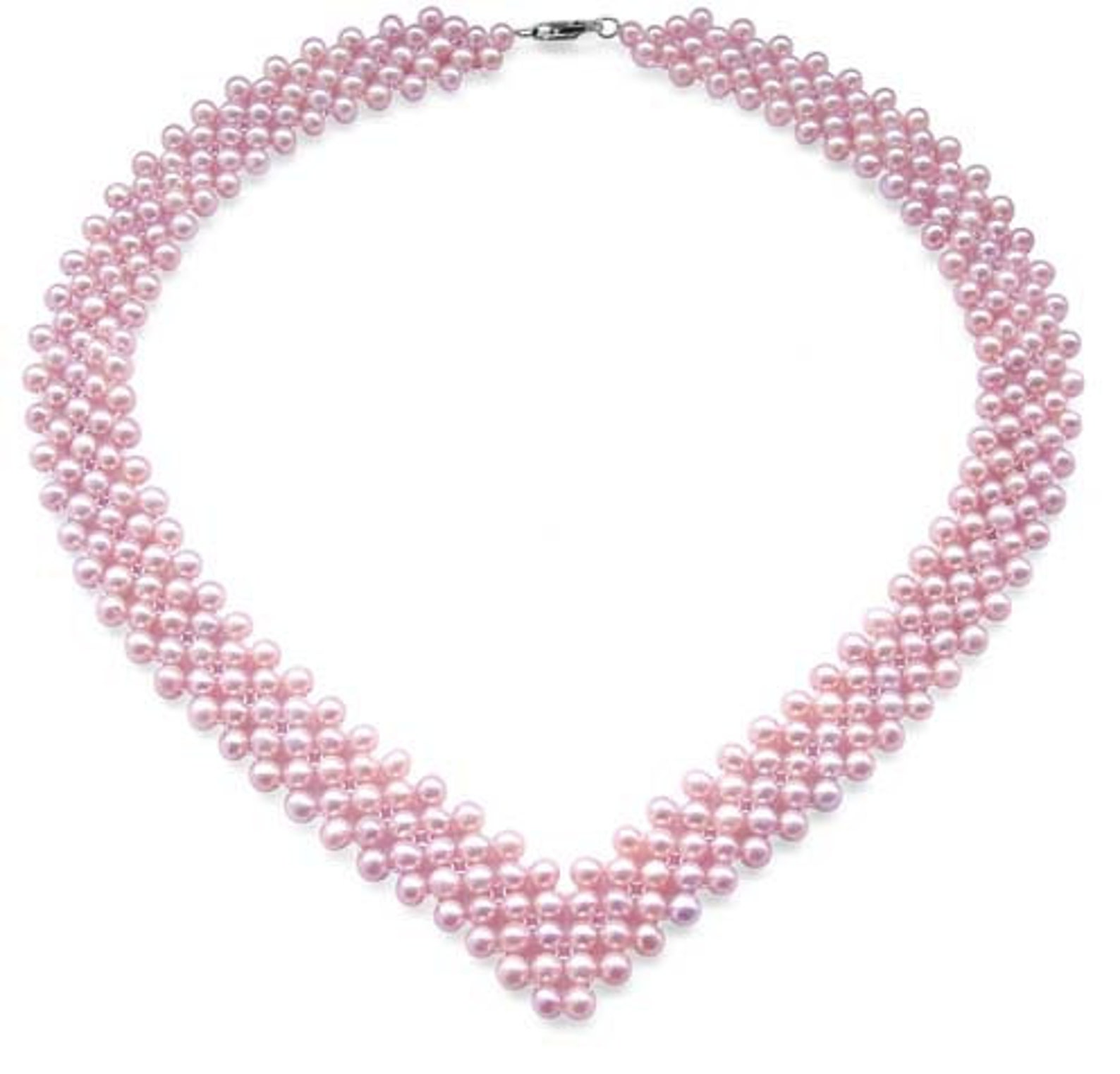5 Row Multi-strand Pearl Necklace in Many Colors - Etsy