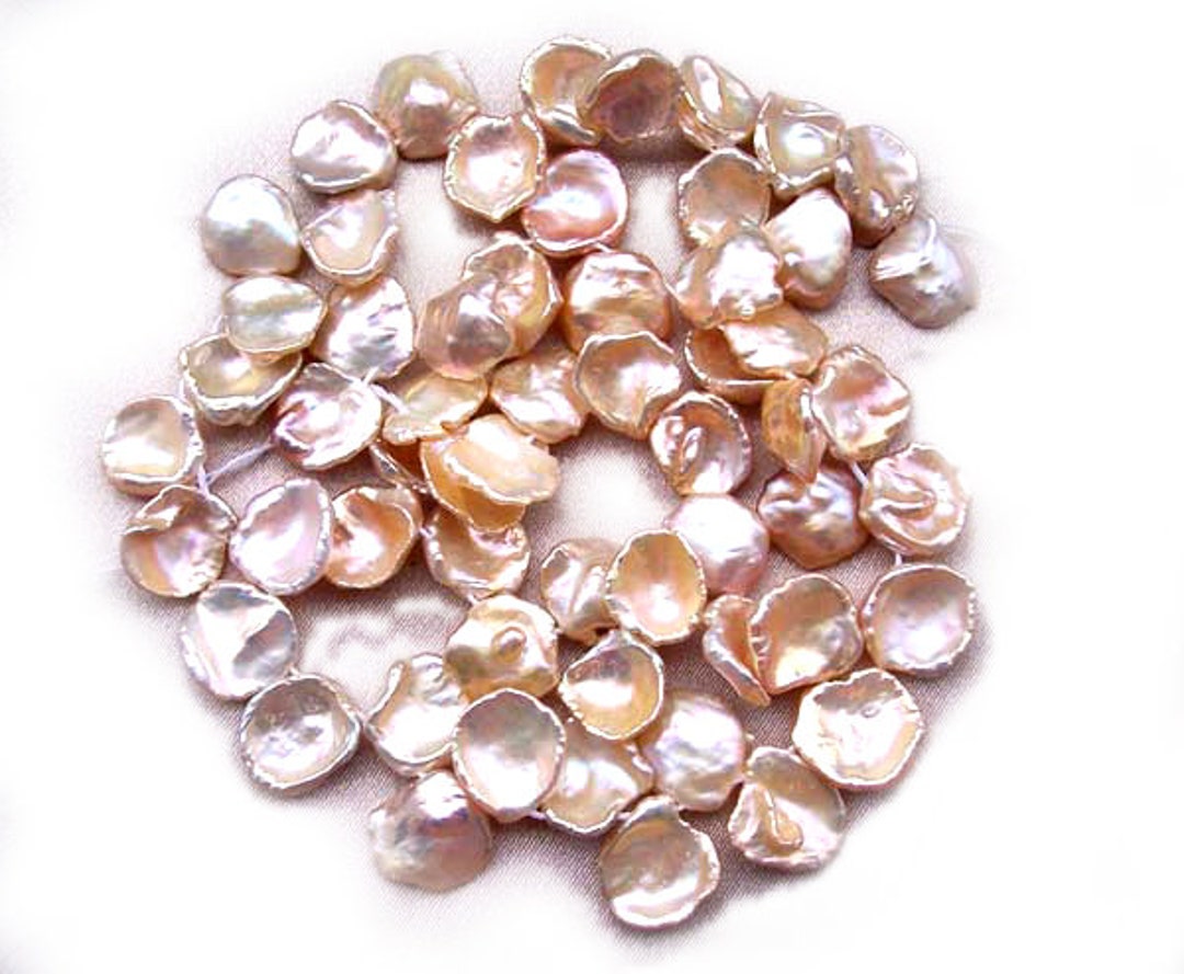 12-13mm Large Sized White, Pink and Lavender Top Drilled Keshi Pearl ...
