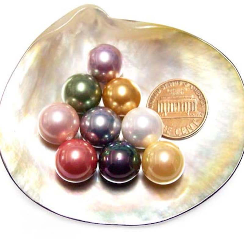 Half Drilled Pearl 12mm - Etsy