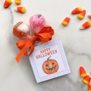 Happy Halloween | Jack-o-lantern Halloween Gift Tag - Etsy