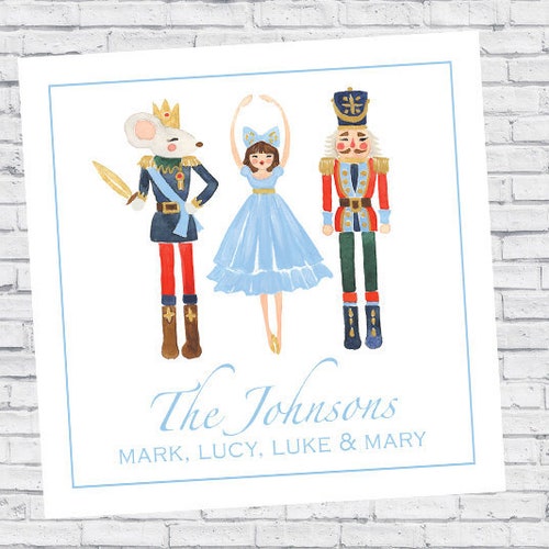 GIFT TAG Watercolor Nutcracker Gift Tag - Etsy