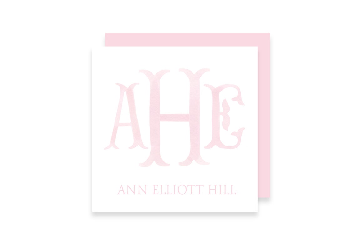 Girls Calling Card | Pink Watercolor Fishtail | Digital and Print/ship ...