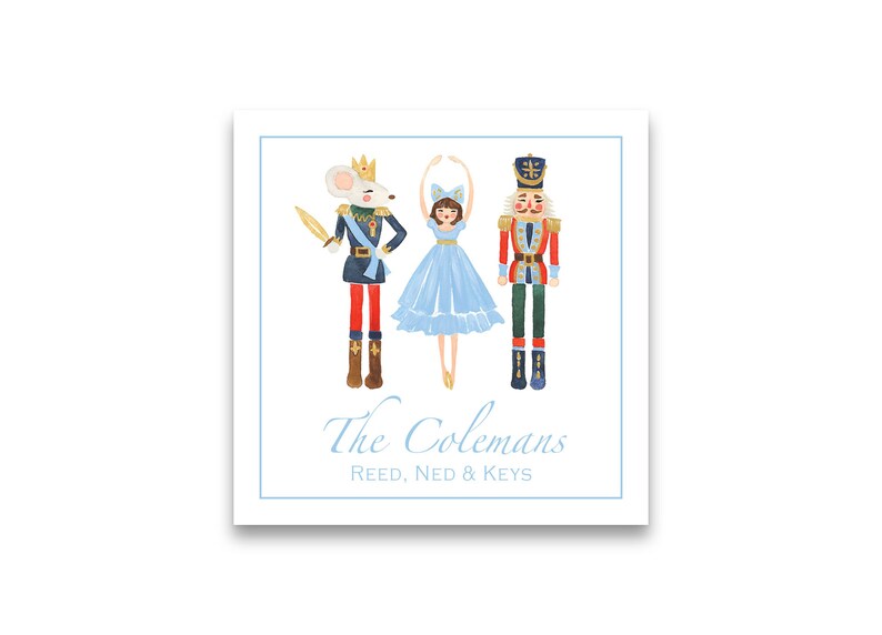 GIFT TAG Watercolor Nutcracker Gift Tag - Etsy