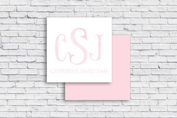 Girls Calling Card Pink Watercolor Fishtail Digital and | Etsy