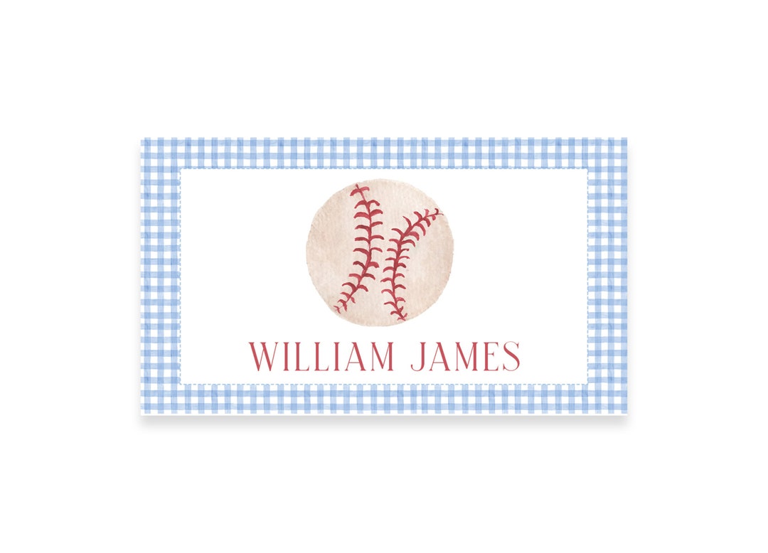 Baseball Calling Card | Digital and Print/ship Options - Etsy