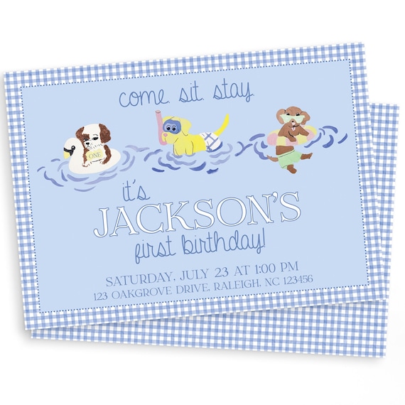 Come Sitstay Birthday Invitation