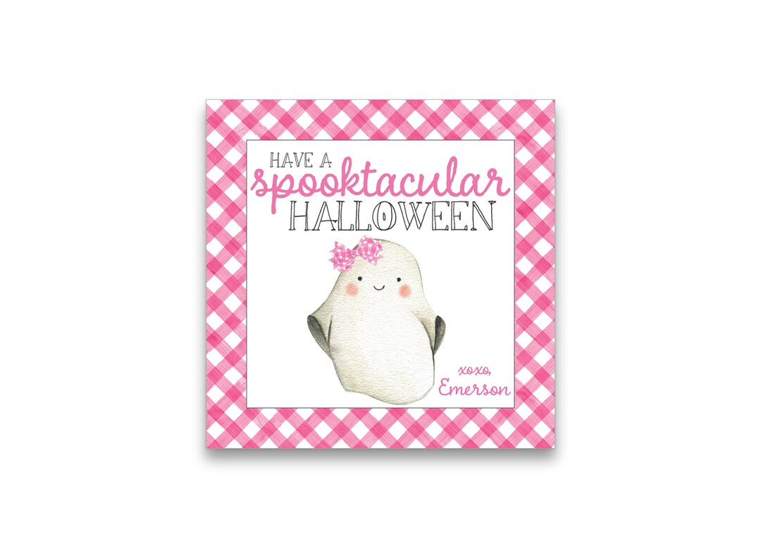 Have a Spooktacular Halloween | Ghost Halloween Gift Tag - Etsy