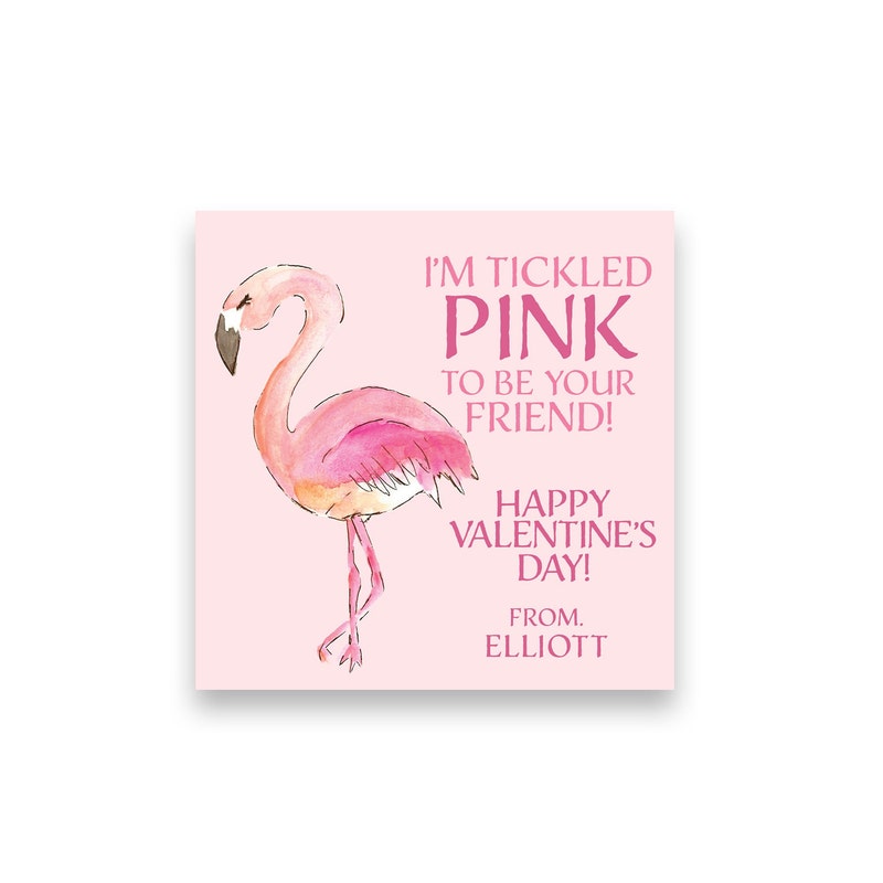 Flamingo Valentines - Etsy
