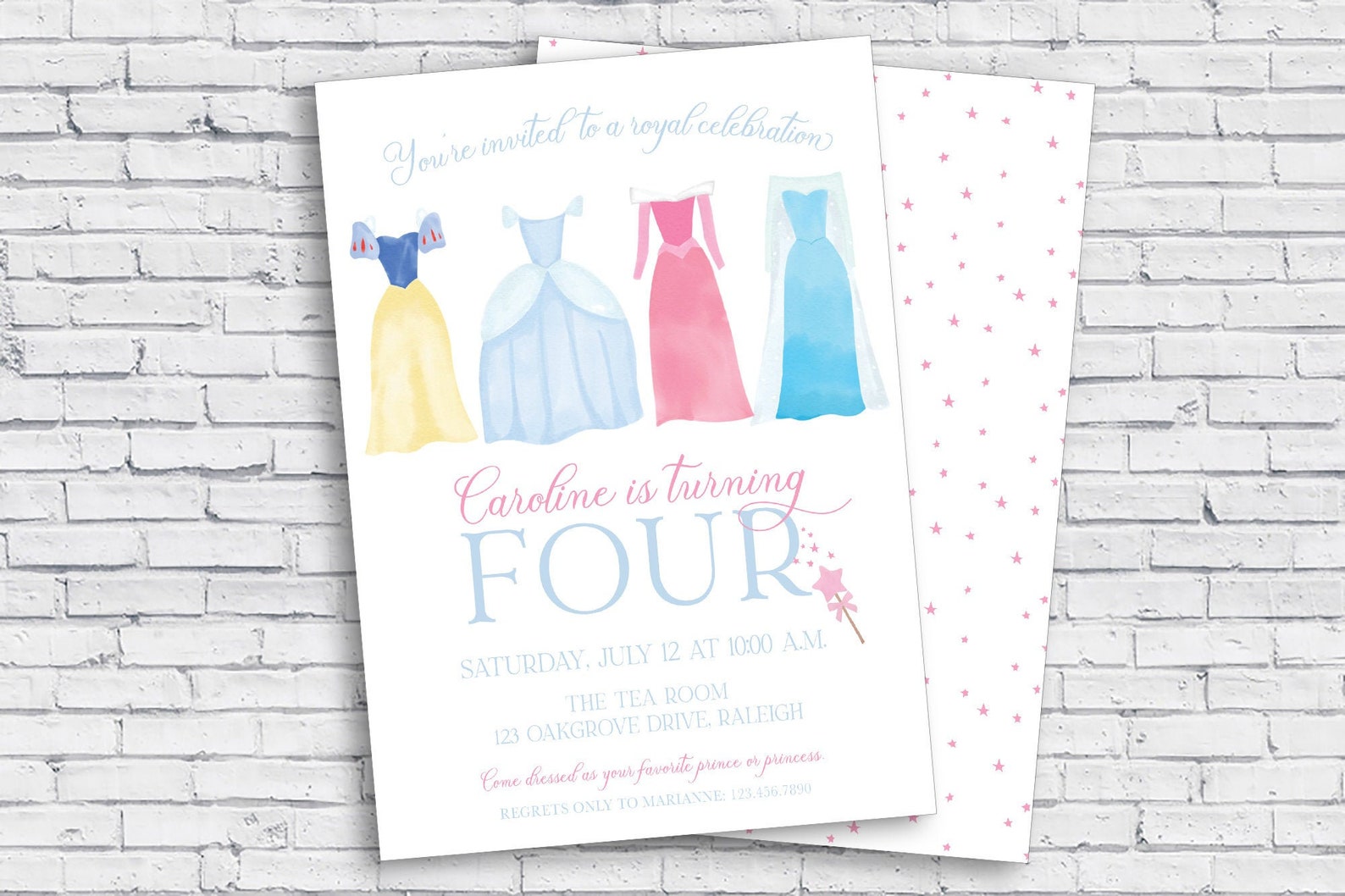 ROYAL CELEBRATION Princess Birthday Invitation Digital | Etsy